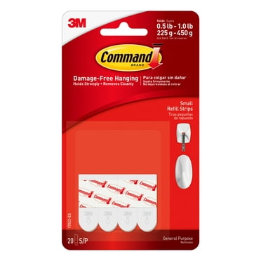 Command Ceiling Hooks 3 Plastic Hooks 4 Foam Strips White, 12 Pack ...