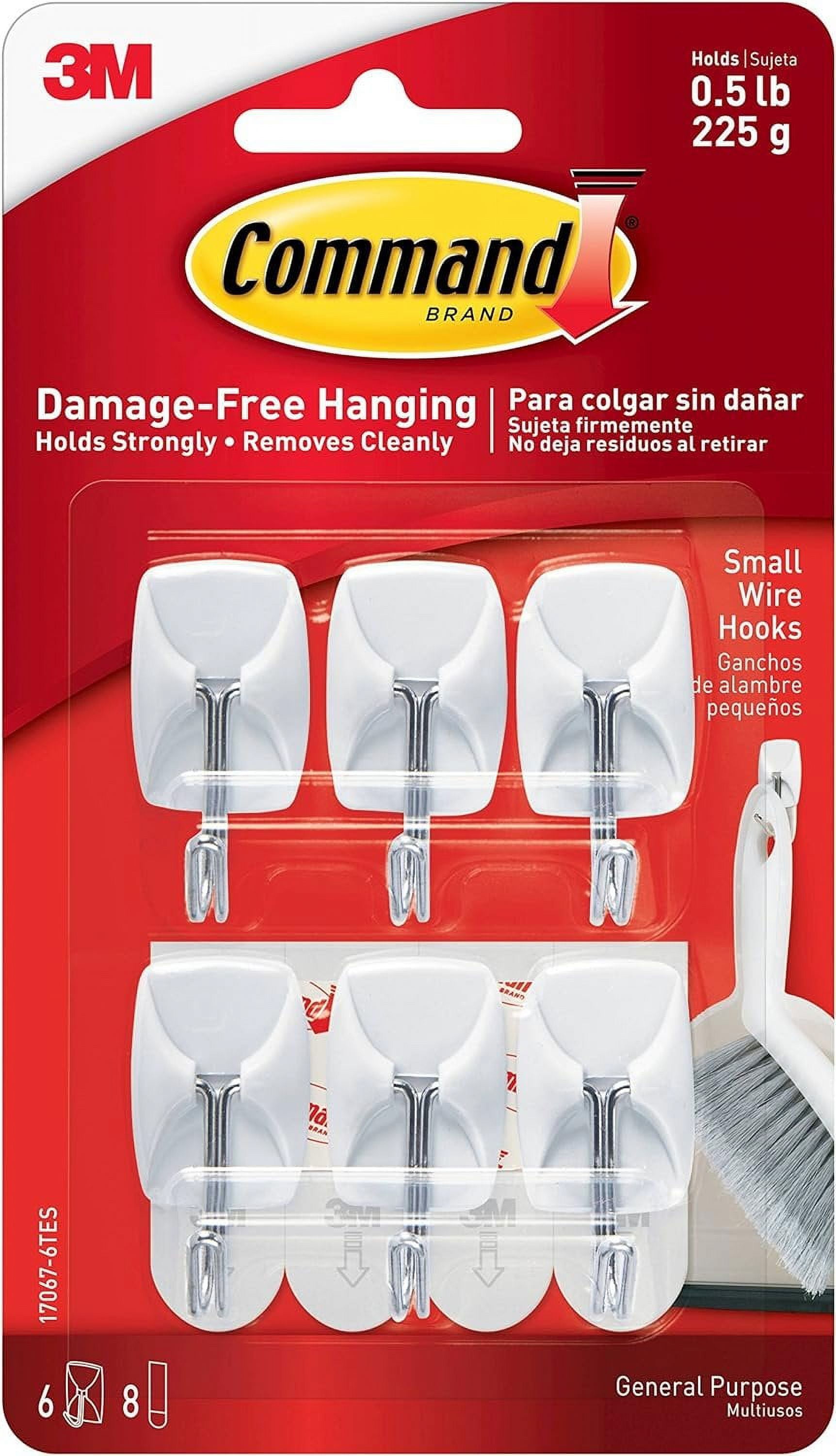 Command Small Wire Hooks Value Pack, 6/pk - Walmart.com