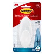 Command Wire Hook, White, Large, 1 Hook, 2 Strips/Pack - Walmart.com