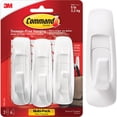 Command Utility Hooks 17003-3ES - Damage-Free Hanging, Easy Install - 3 ...