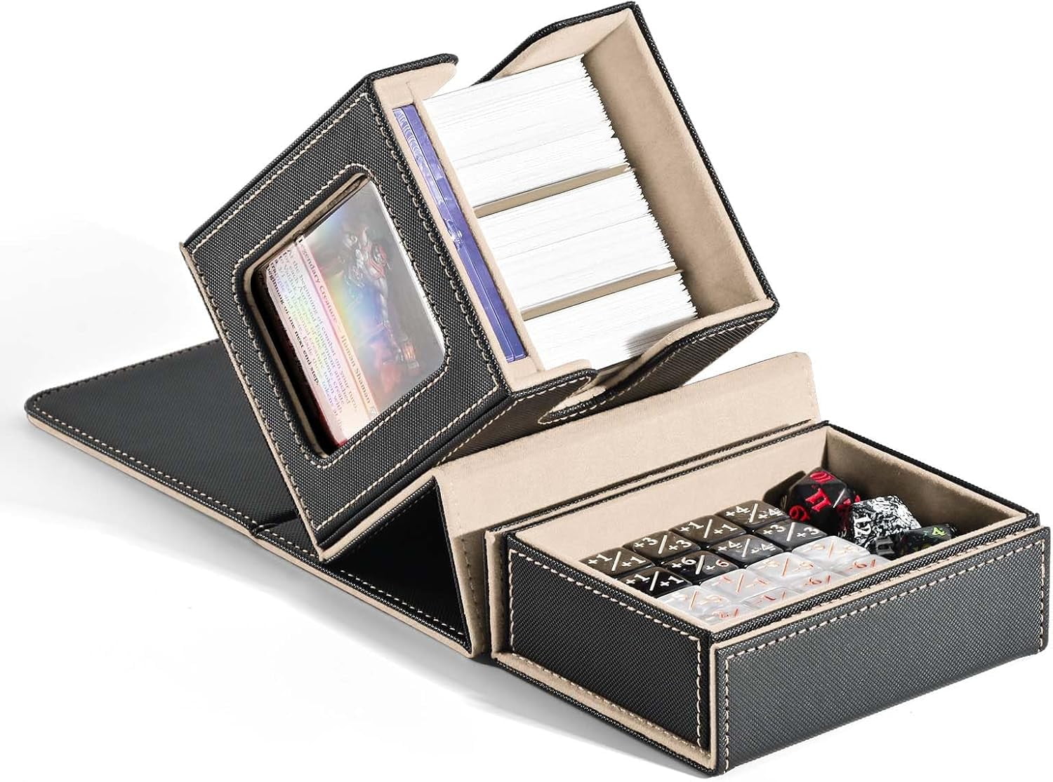 Commander Deck Box, with display Windows, the deck box holds 100 pairs ...