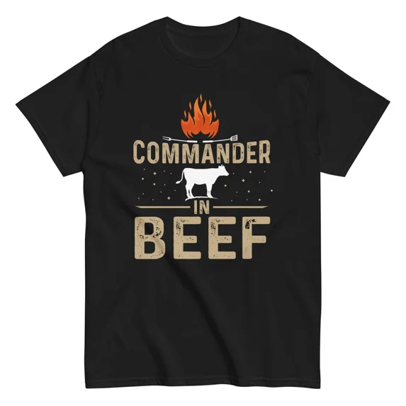 Commander In Beef BBQ Grill Master Outdoor Cooking Chef Barbecue Unisex ...