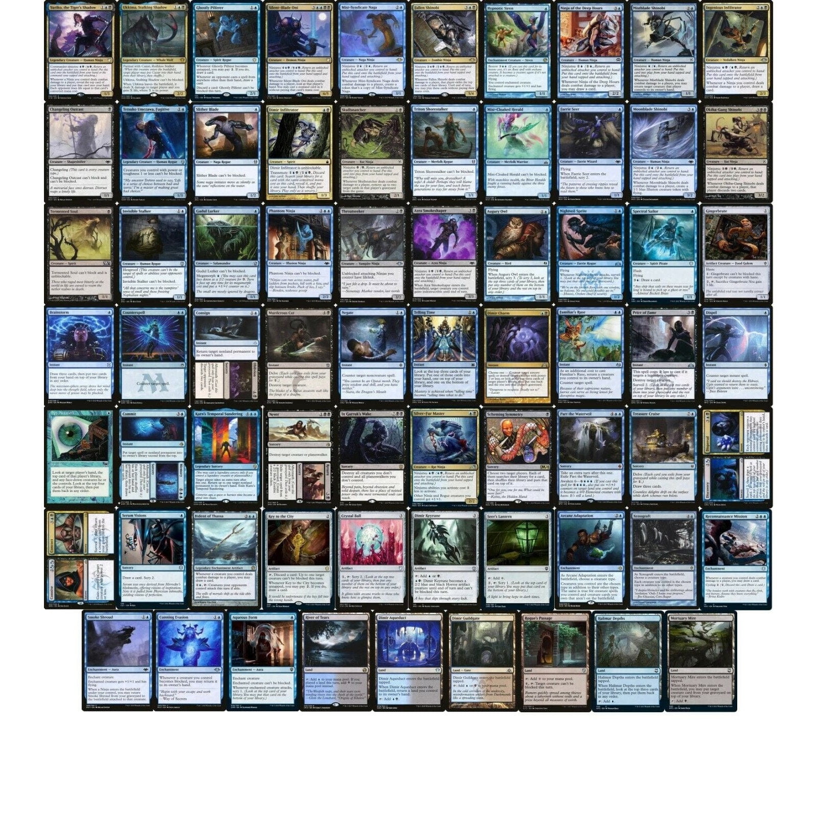 Commander Ninja Deck - Yuriko - Dimir Blue Black - EDH -100 Card - MTG NM/M - Walmart.com