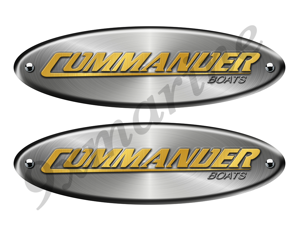 Commander Remastered Stickers. Brushed Metal Style - 10" long - Walmart.com
