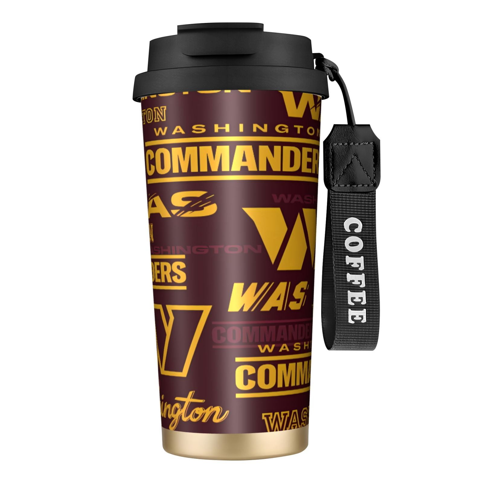 Commanders Custom 316 Stainless Steel Double Drink Coffee Cup Leakproof ...