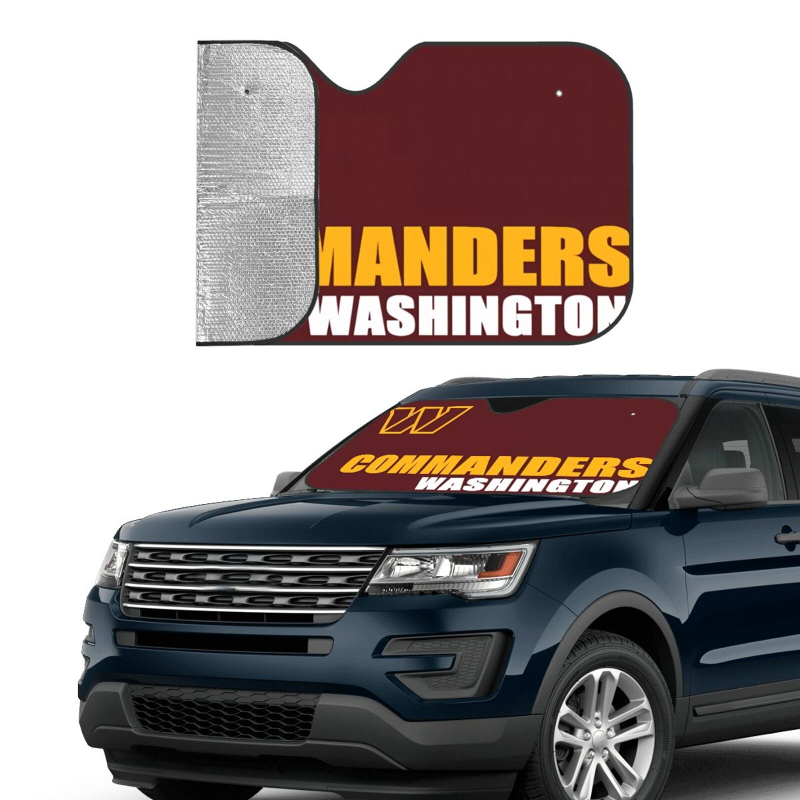 Commanders Football Team Car Windshield Visor, Car Visor Insulation ...