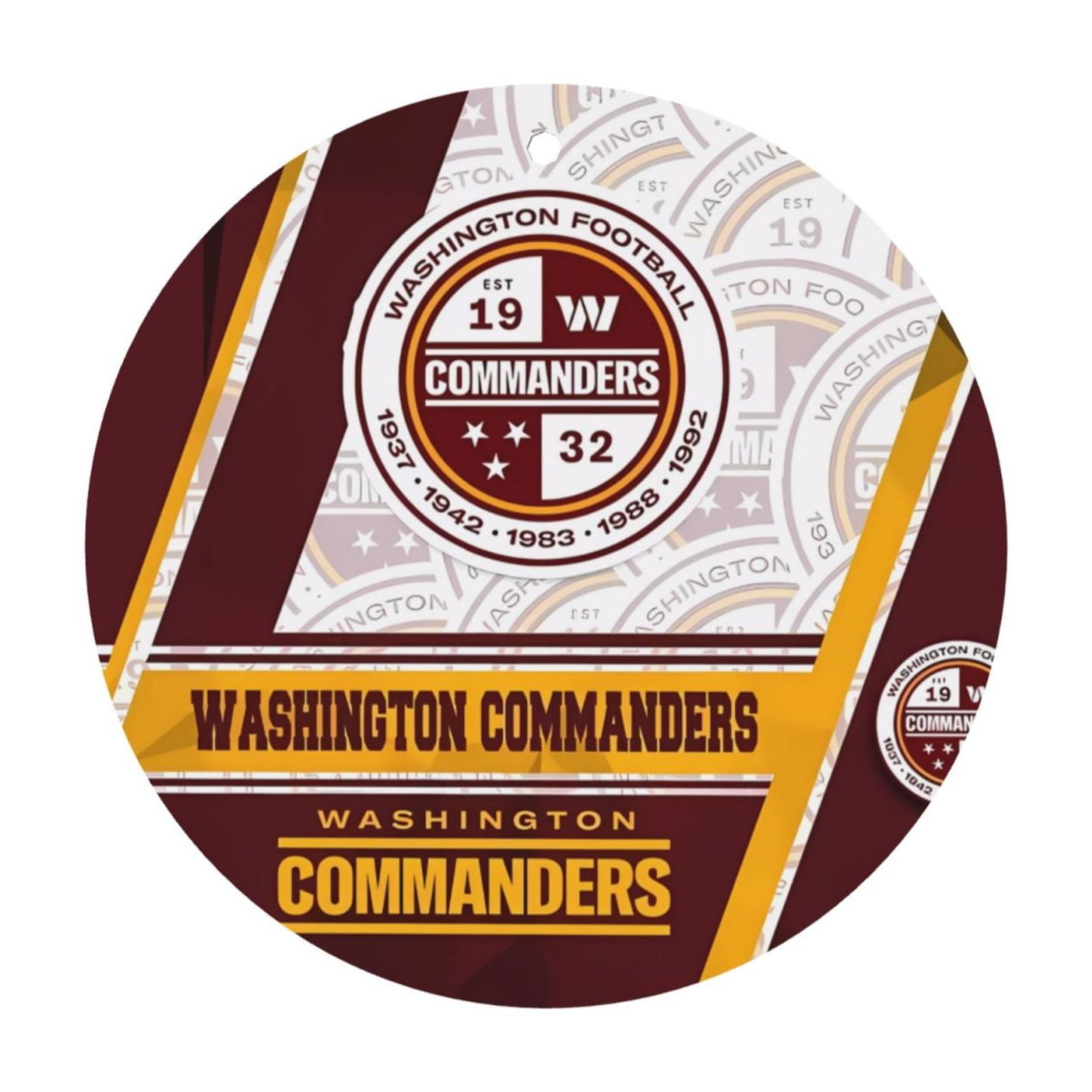 Commanders Football Team Custom Round Fragrance Tablets with Lavender ...