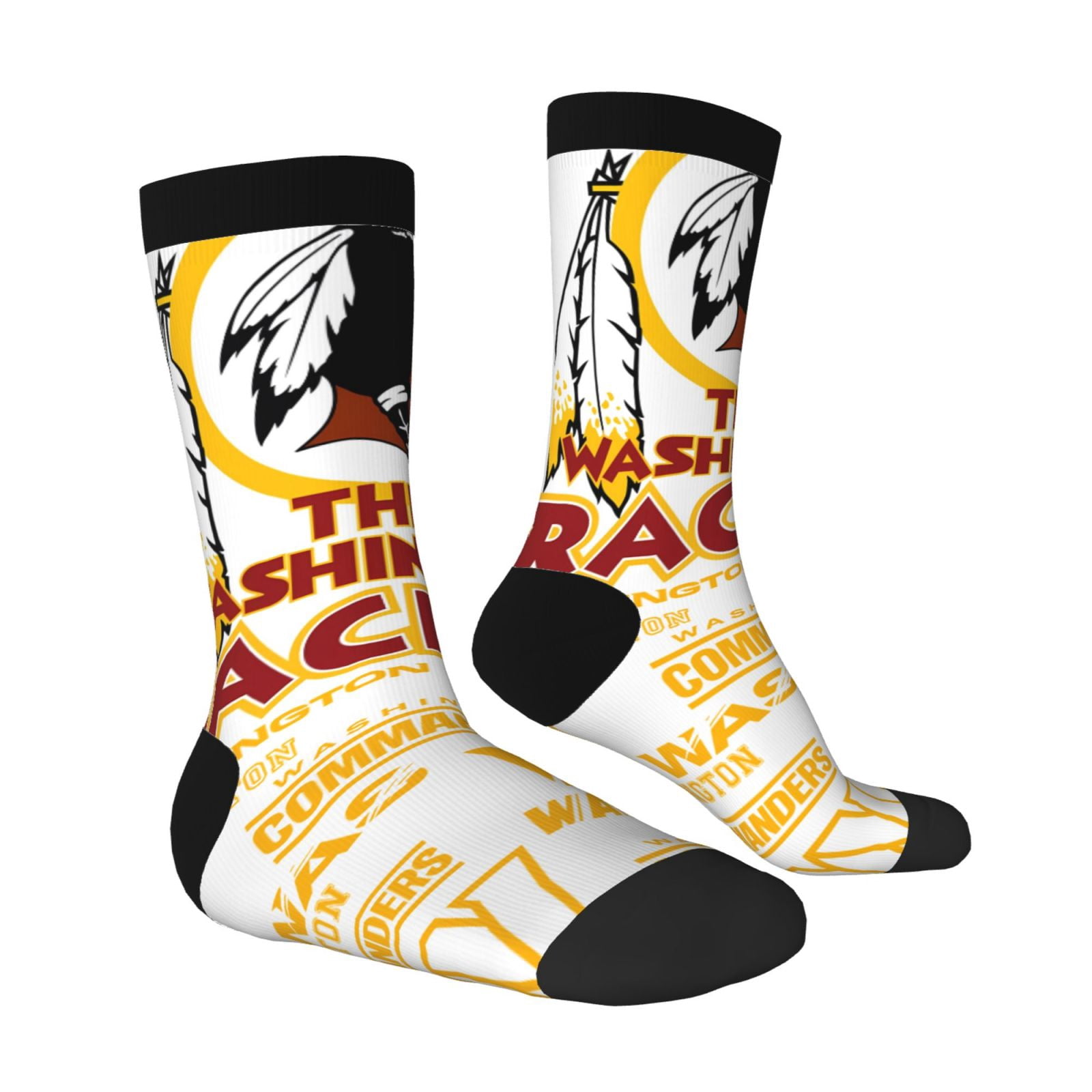 Commanders Football Team Mid-Tube Cotton Socks for Men and Women, Team ...