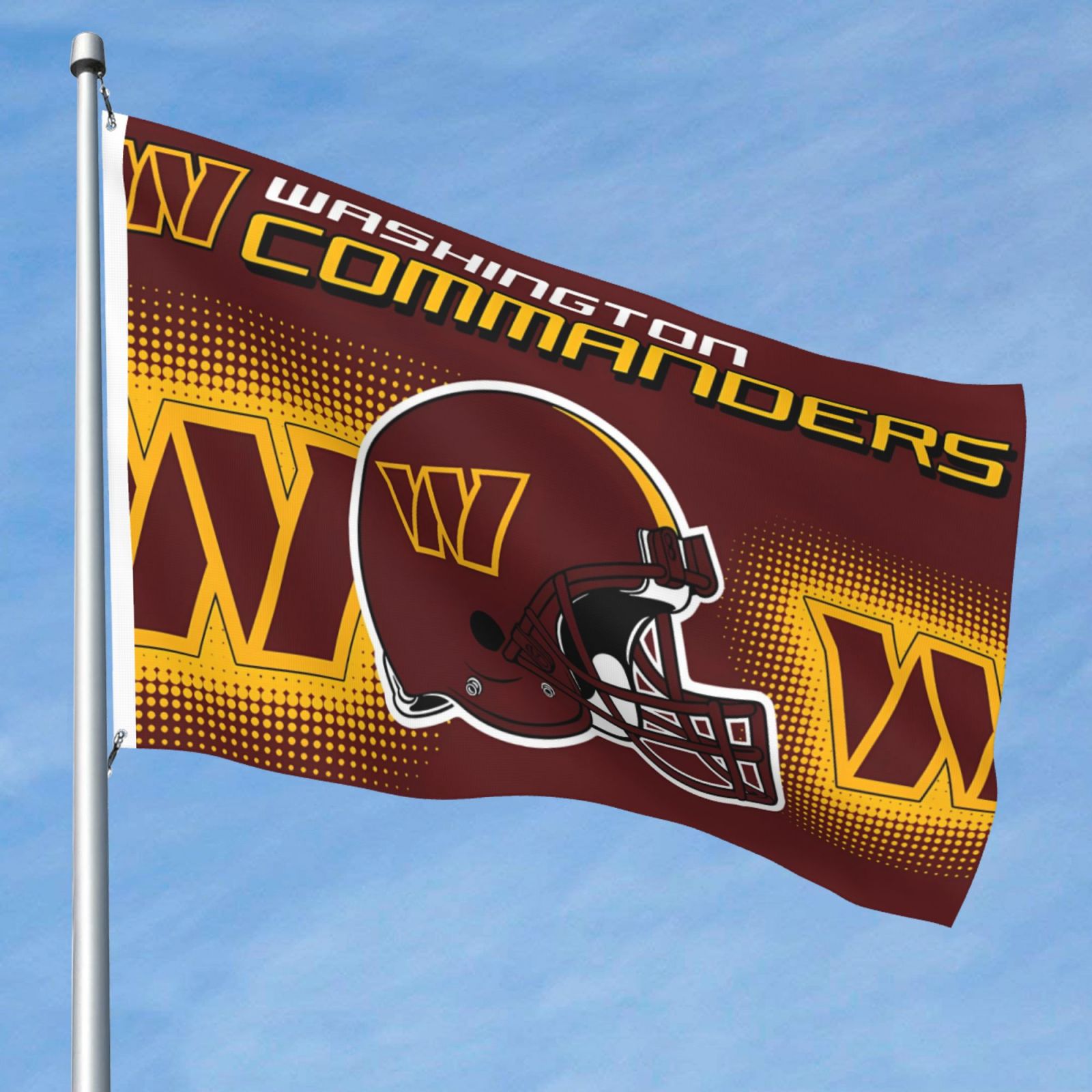 Commanders Football Team Outdoor 5x8ft Double Sided Flag - Lightweight ...