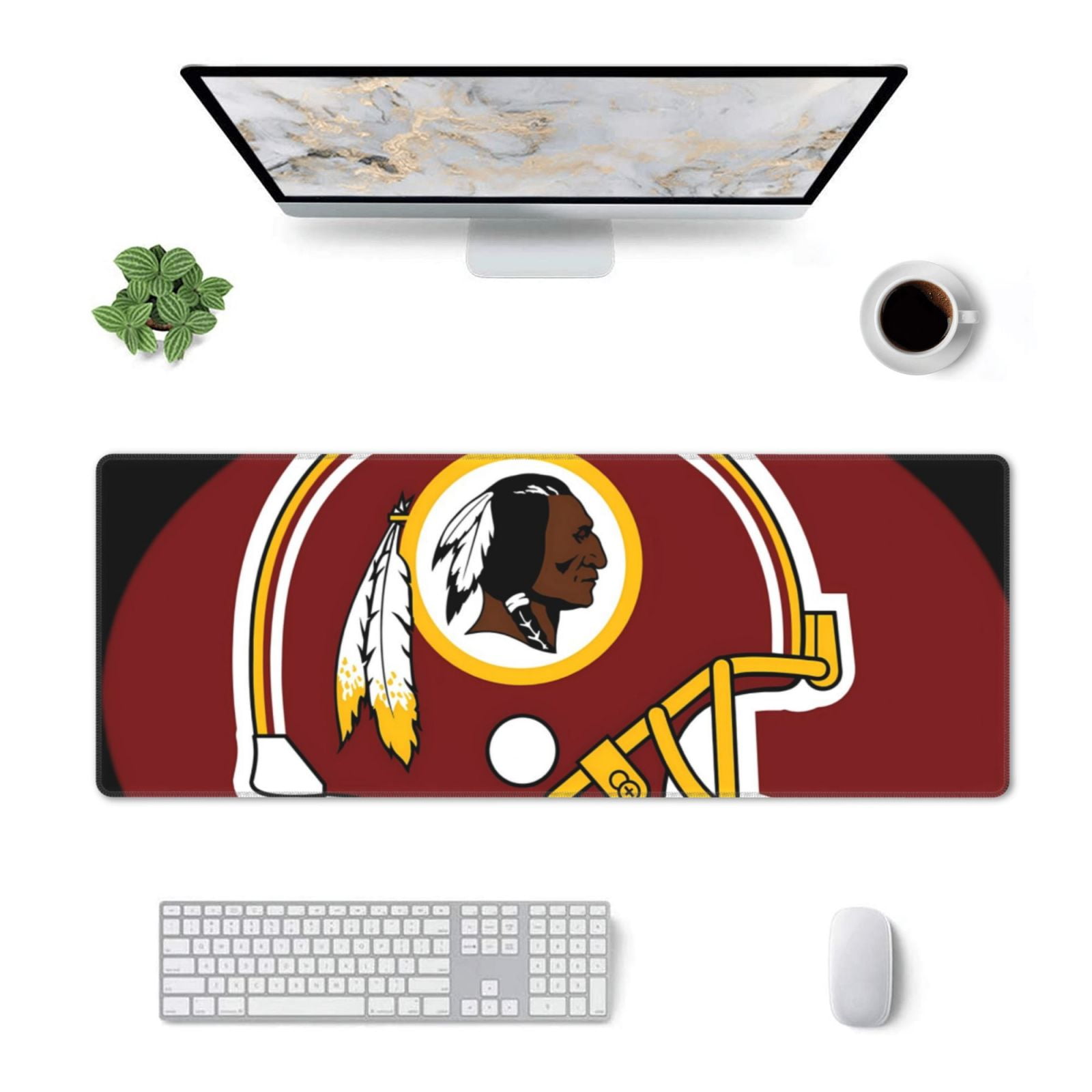 Commanders Football Team Theme Logo Mouse Pad, Extra Large Rubber ...