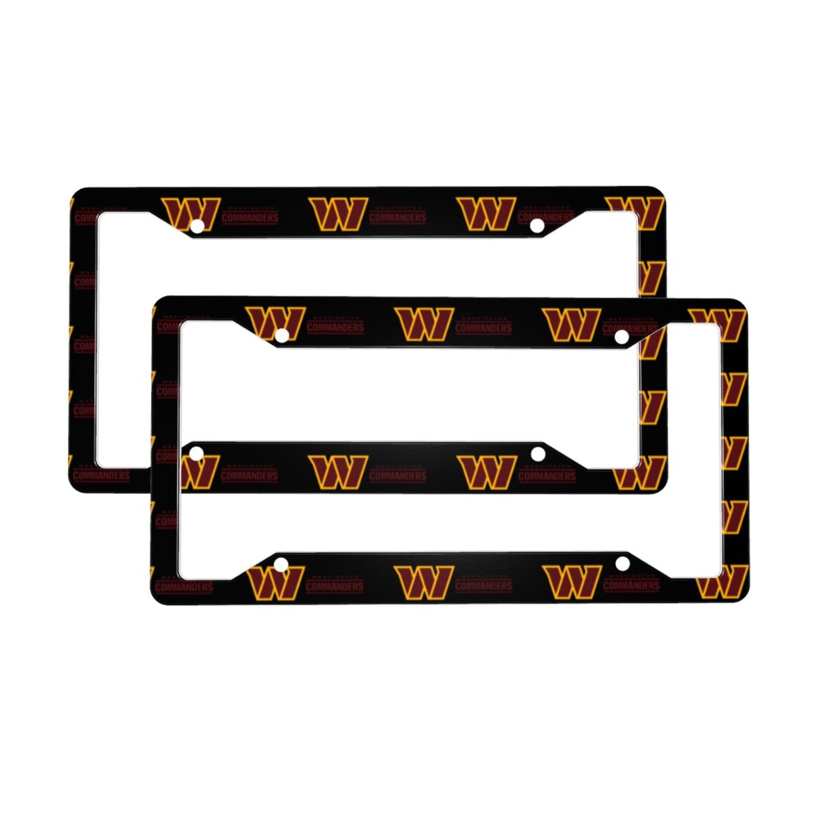 Commanders Football team customized four-hole license plate frame (one ...