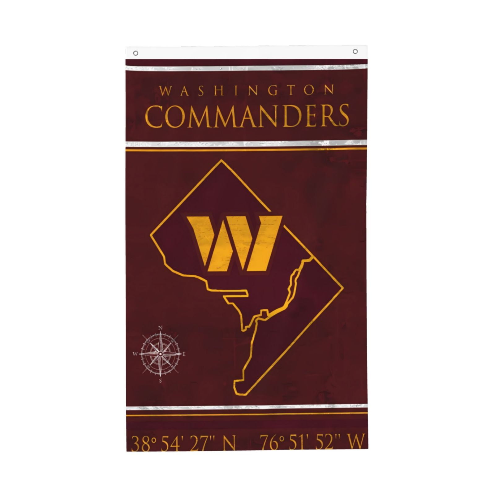 Commanders Football team double-sided flag 3x5FT, garden hanging flag ...