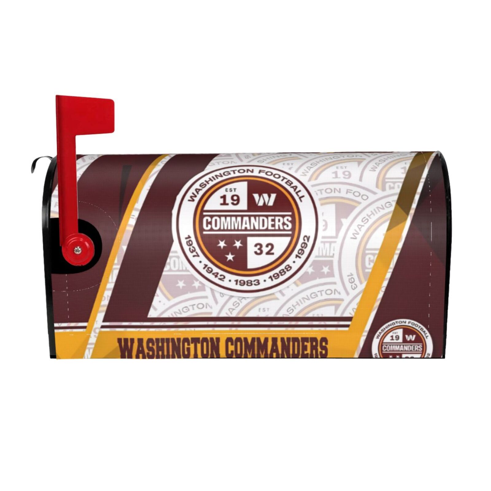 Commanders Magnetic Waterproof Sun Protection Mailbox Cover, Double ...