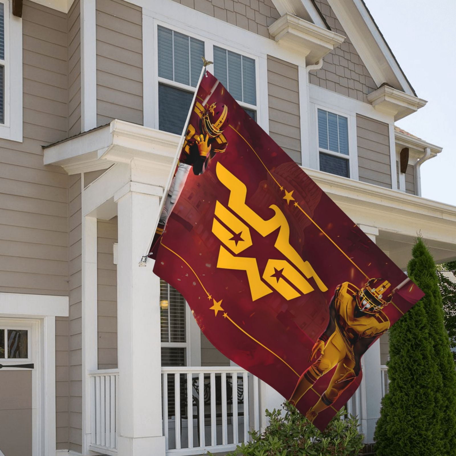 Commanders Outdoor 5x8ft Football Team Flag - Lightweight, durable ...