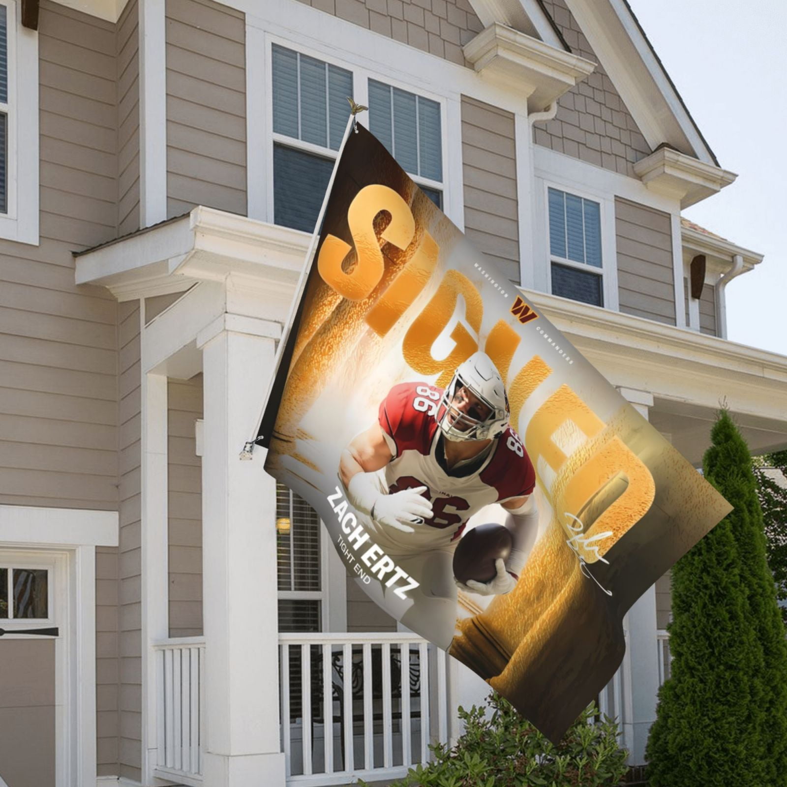 Commanders Outdoor 5x8ft Football Team Flag - Lightweight, durable ...