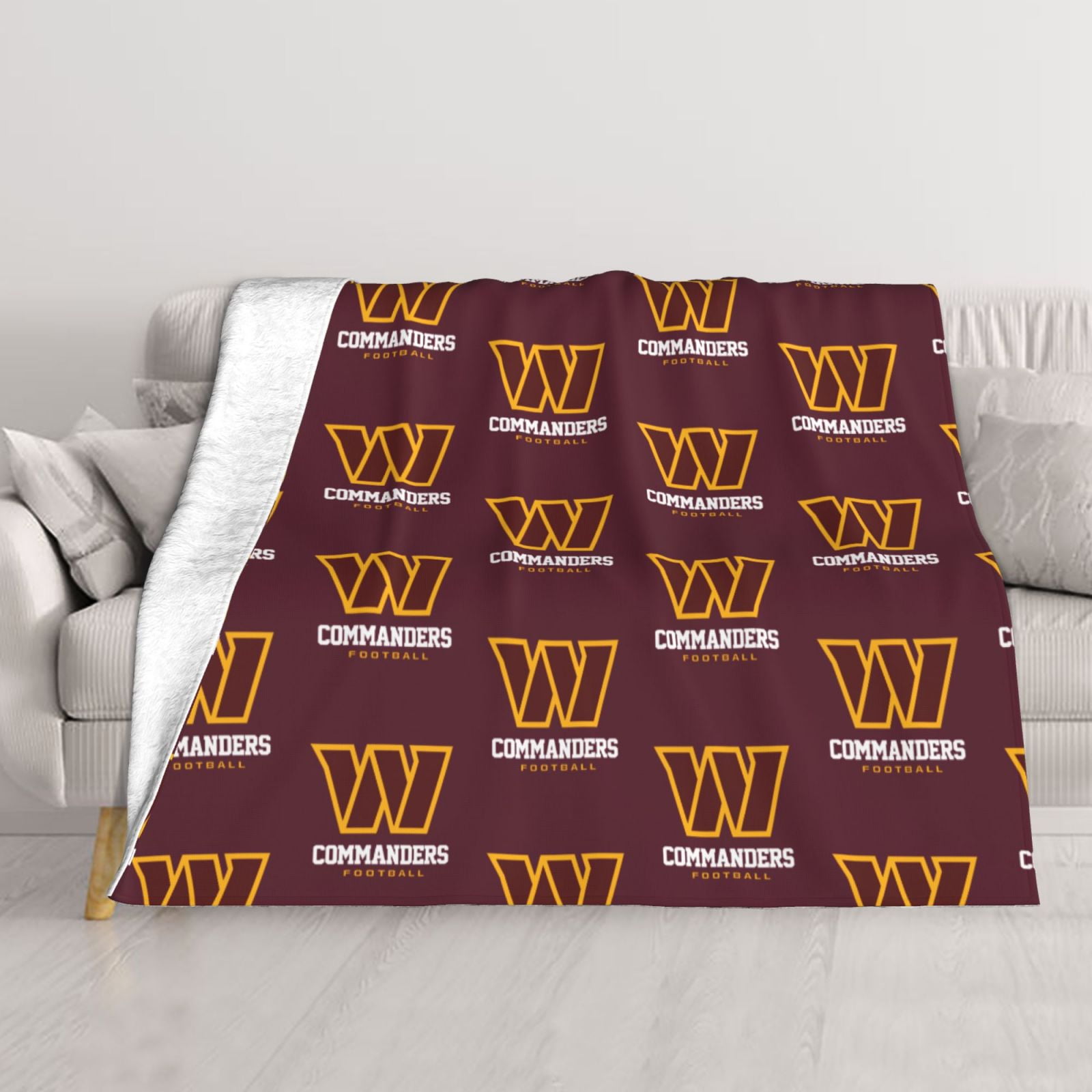 Commanders_Redskins Air Conditioning Blanket Printing Baseball Team ...