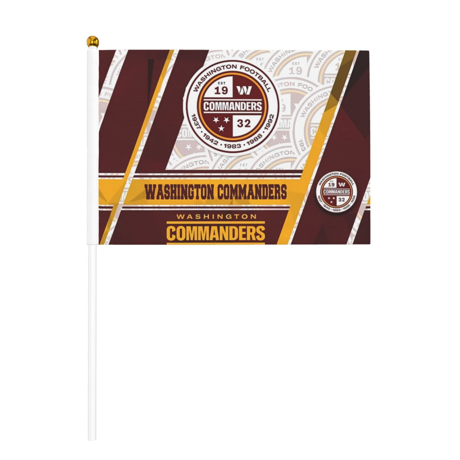 Commanders_Redskins Logo Printing Handheld Flag 6 Piece 5.5x8.2in ...