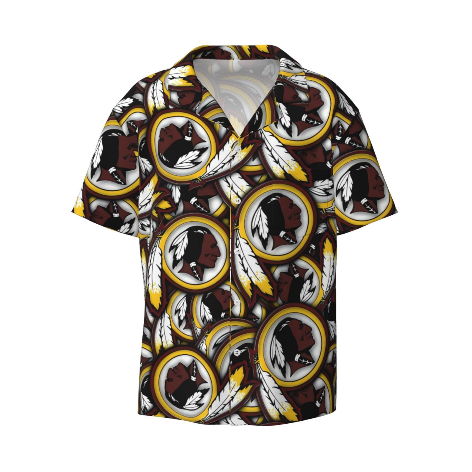 Commanders_Redskins Men's Casual Short Sleeved Shirt Football Team Logo ...