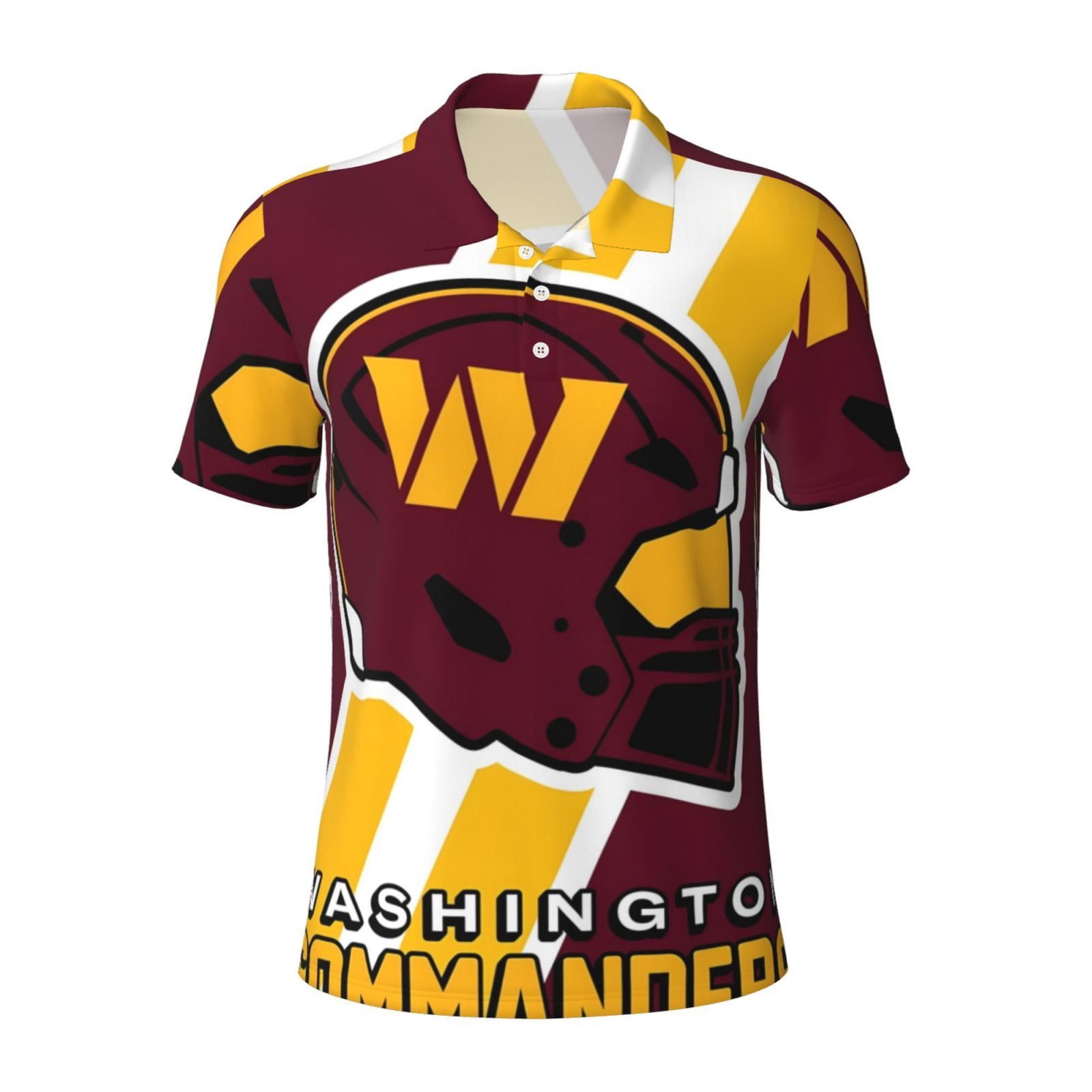 Commanders_Redskins Men’s Polo Shirts Men Polo Shirts Short Sleeve ...