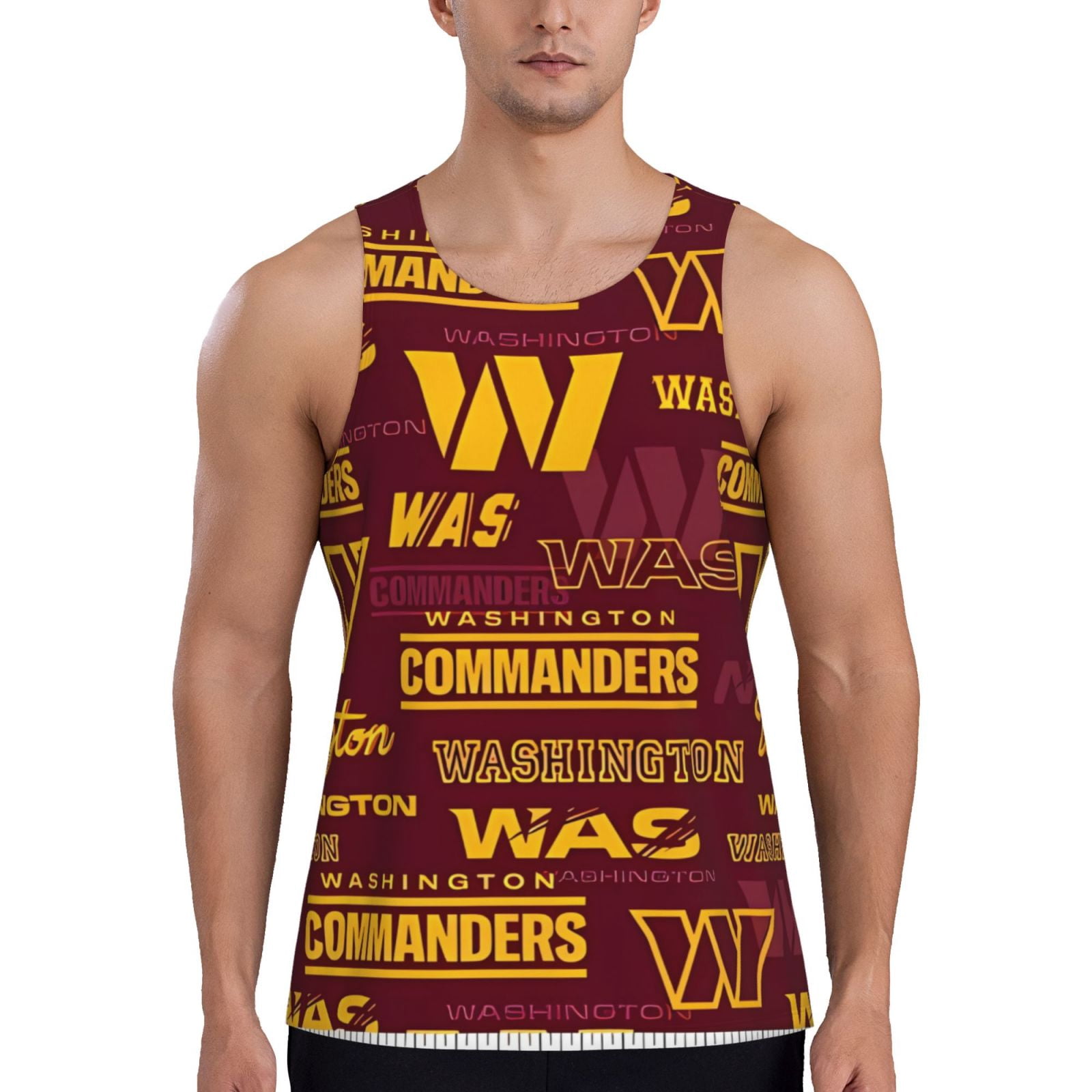 Commanders_Redskins Men's Workout Tank Top Running Casual Quick Dry ...