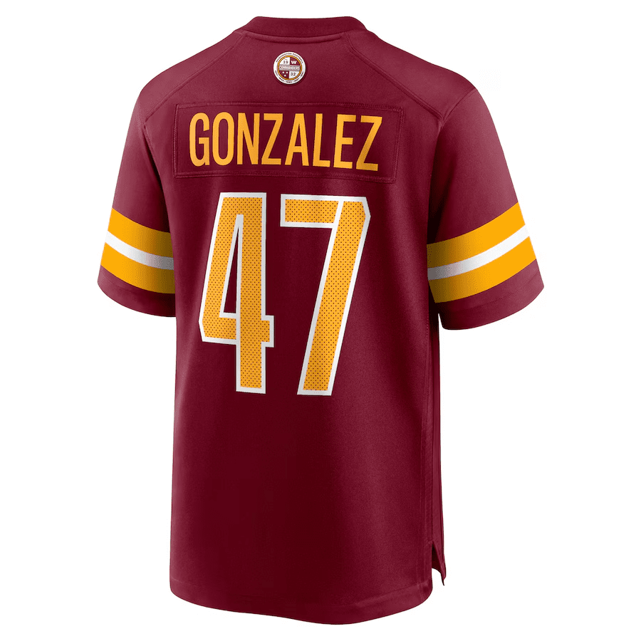 Commanders_Redskins Men's Zane Gonzalez#47 Player Game Jersey Team Fans ...