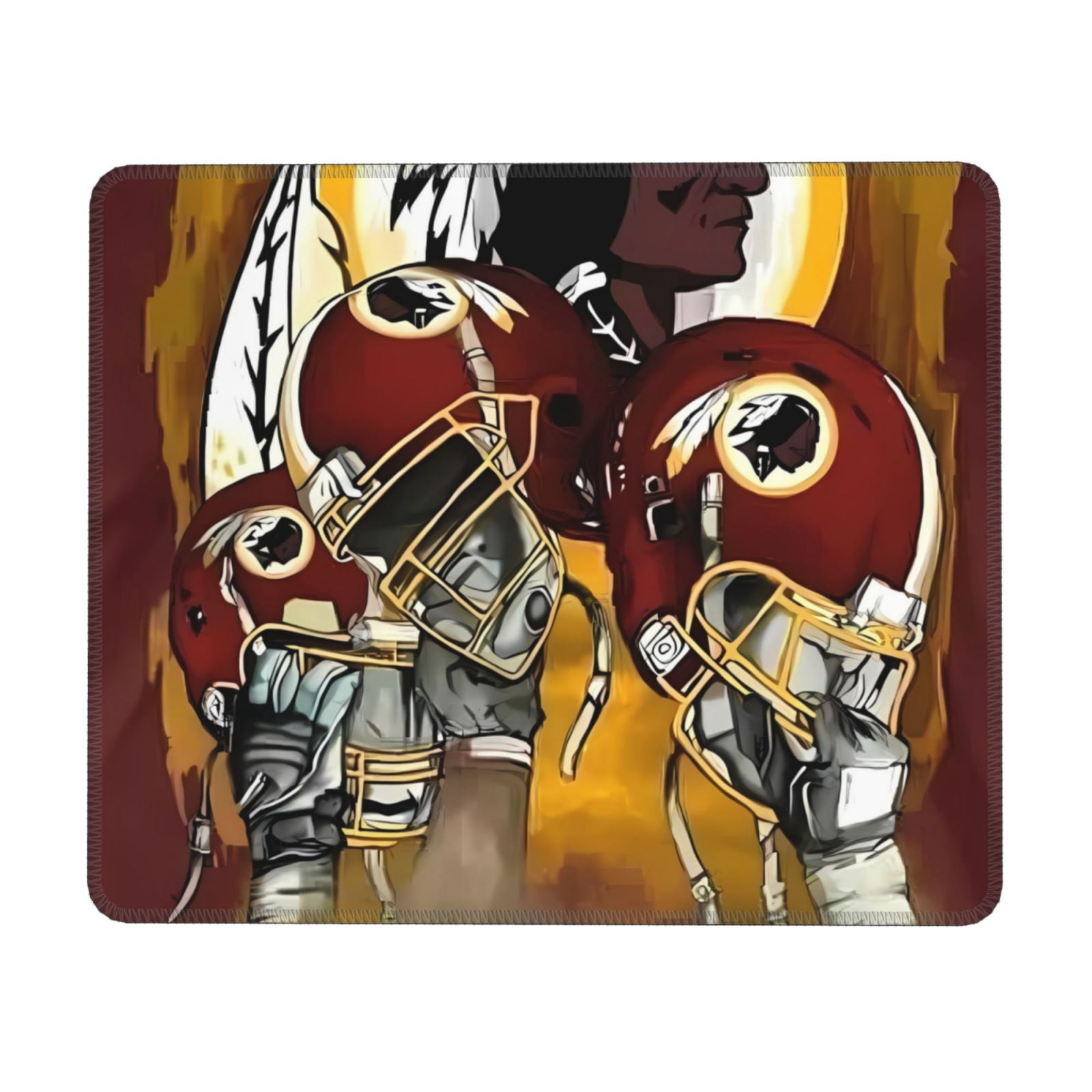 Commanders_Redskins Mouse Pad Rubber Lock Edge Mouse pad, Office Desk ...