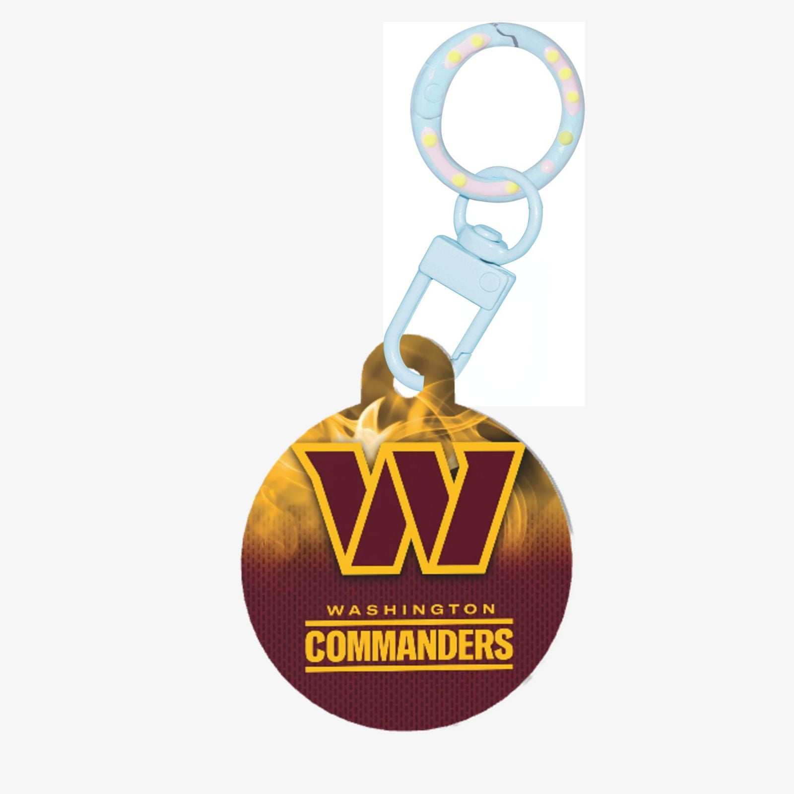 Commanders_Redskins Round Acrylic Pet Tag Shap ID Tags with Keychain ...