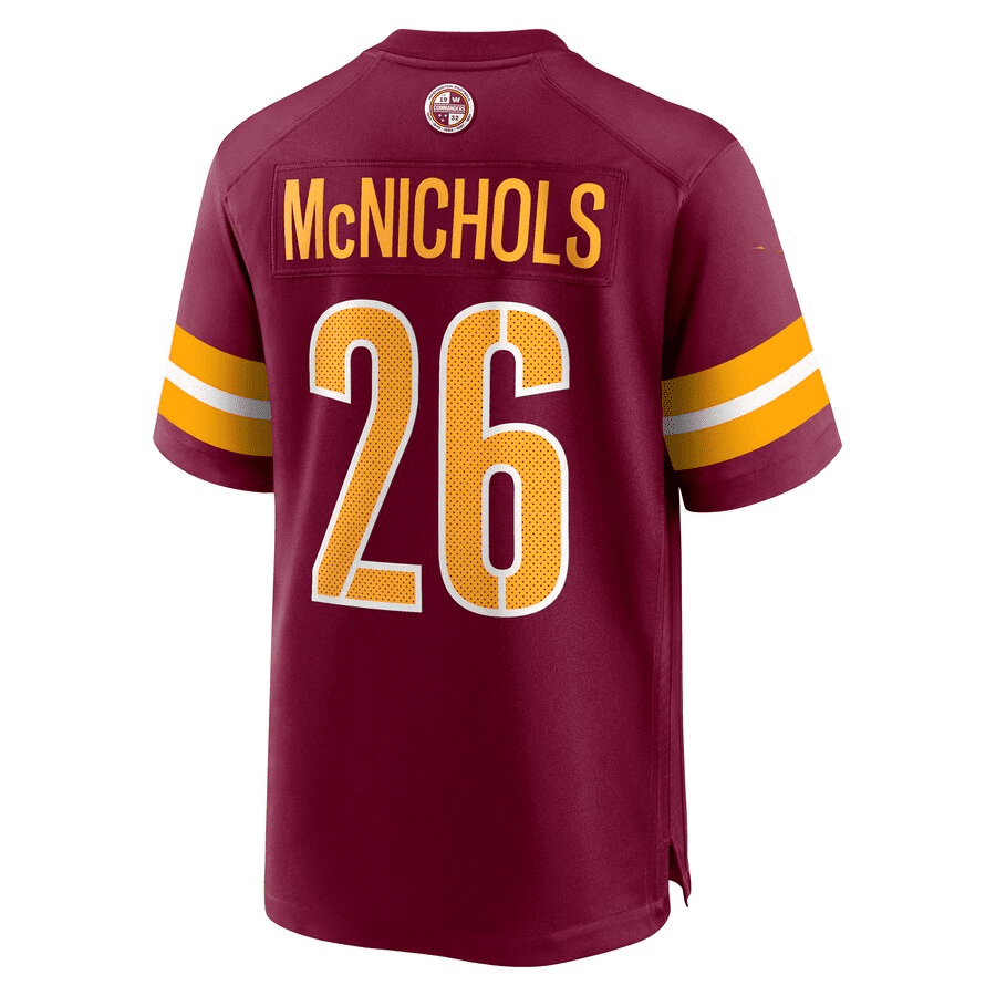 Commanders_Redskinss Youth Home Limited J_eremy_McNichols#26 Fans short sleeve Pl_ay_er World ...