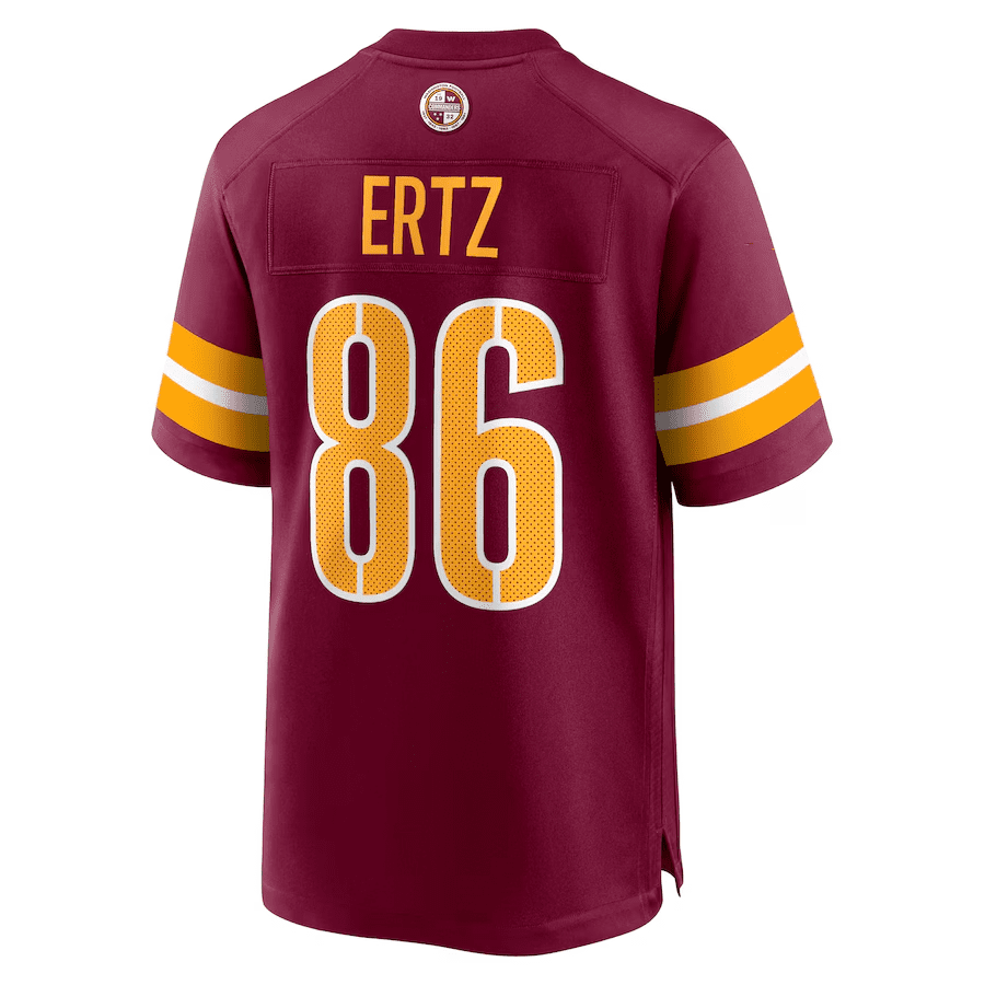 Commanders Redskinss Youth Home Limited Zach Ertz#86 Fans short sleeve ...