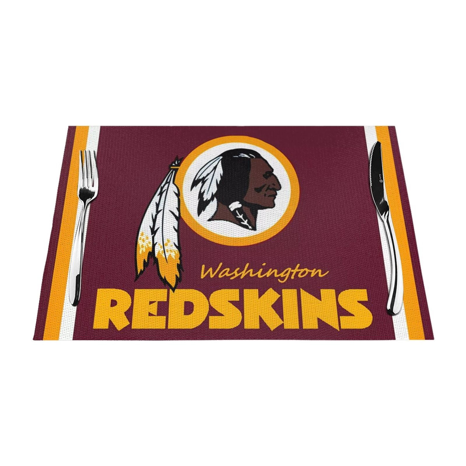 Commanders Team Pvc Woven Placemat 12x18in (1 Piece Pack, 4 Piece Pack ...