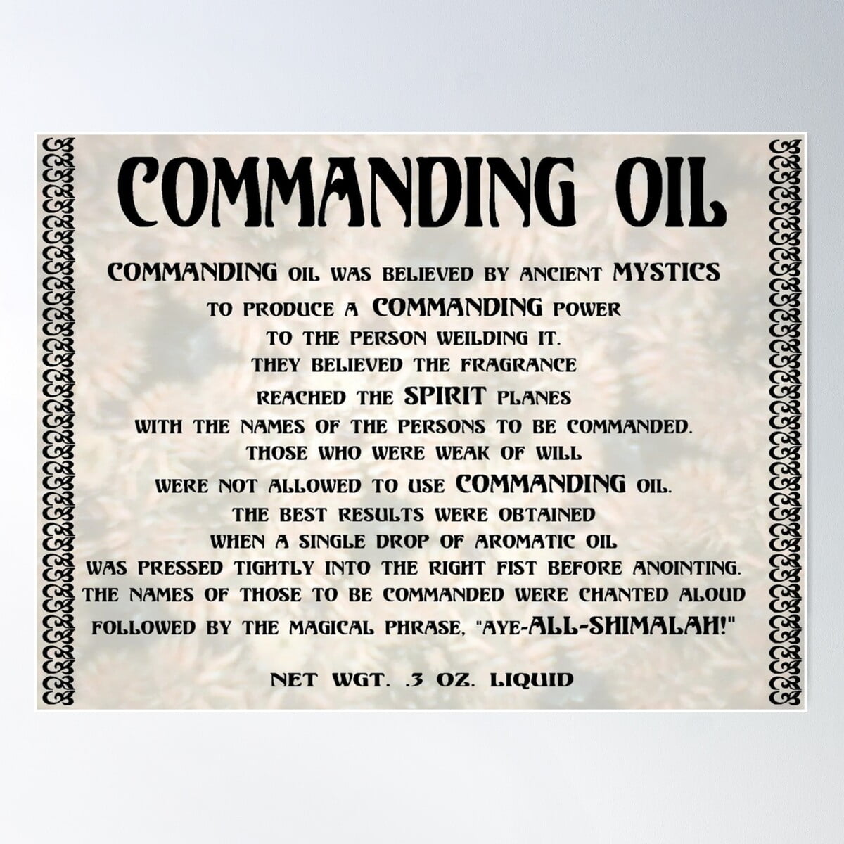 Commanding Oil Poster Wall Art, Modern Wall Decor For Living Room ...