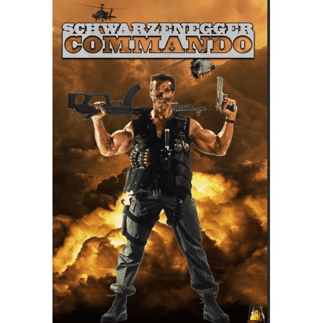 Commando 1985 Poster 24x36 - Schwarzenegger, Action Packed Adventure ...