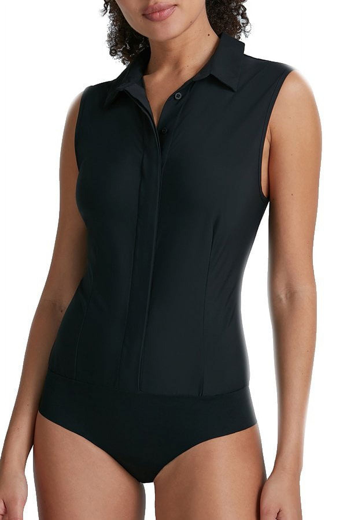 Commando Classic Sleevelesss Button Down Bodysuit BDS206 - Walmart.com