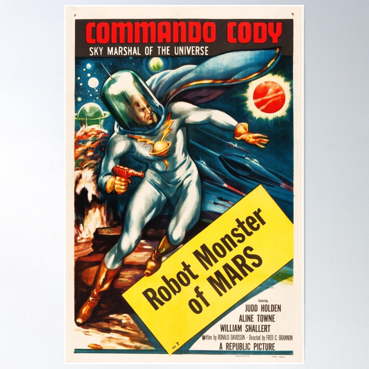 Commando Cody Robot Monster Of Mars 1955 Vintage Sci Fi Film Art Movie ...