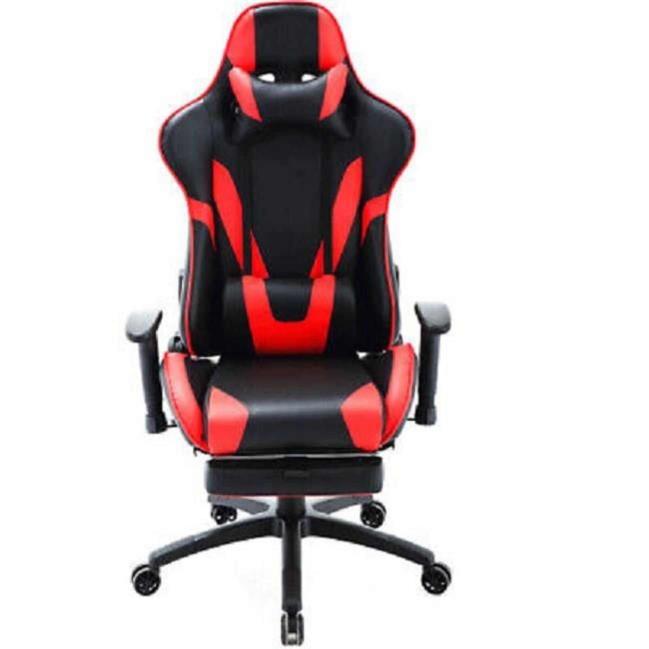 Commando Gas Lift 2-tone Gaming Chair with Footrest Faux Leather ...