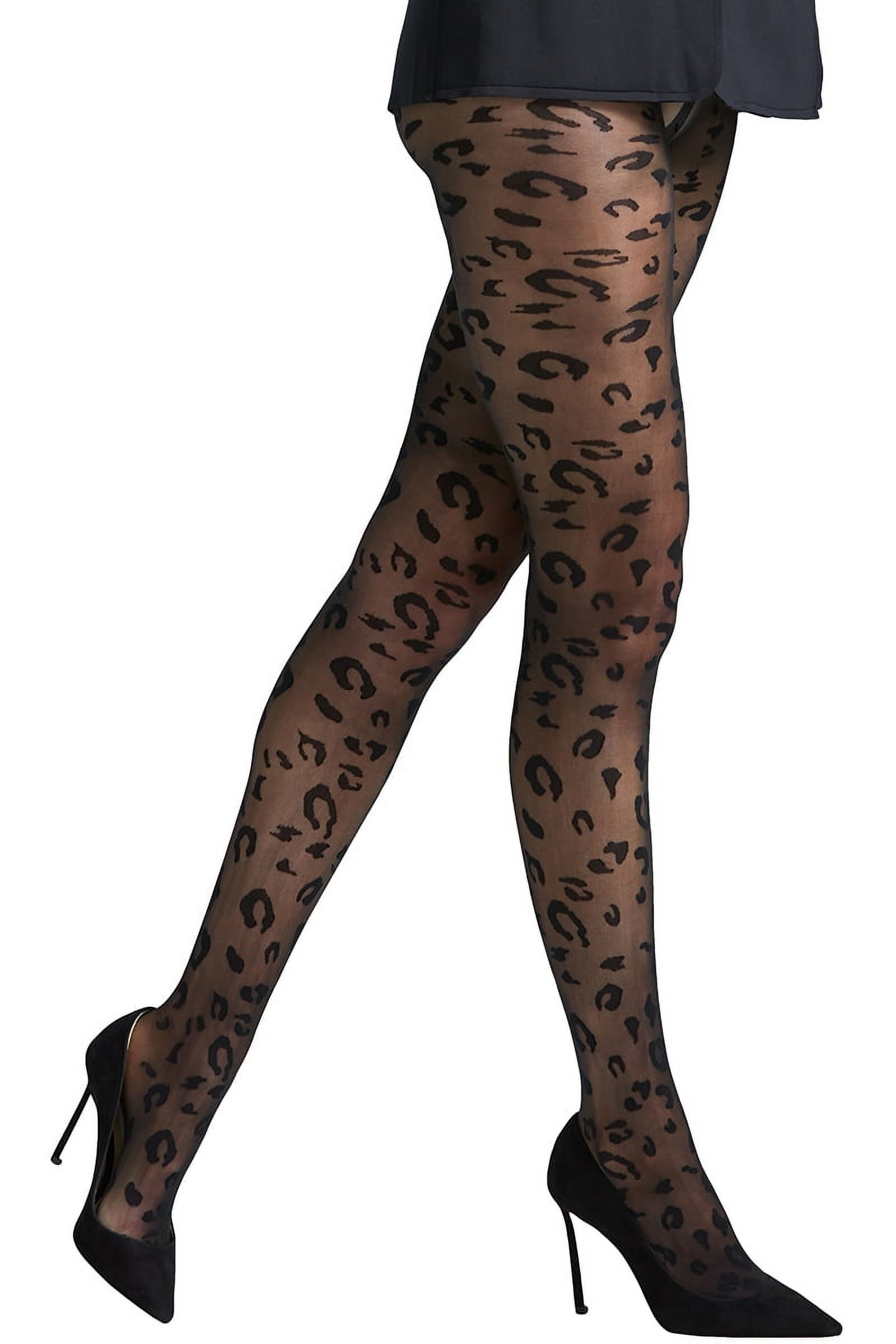 Commando Leopard Sheer Tights HF036 - Walmart.com