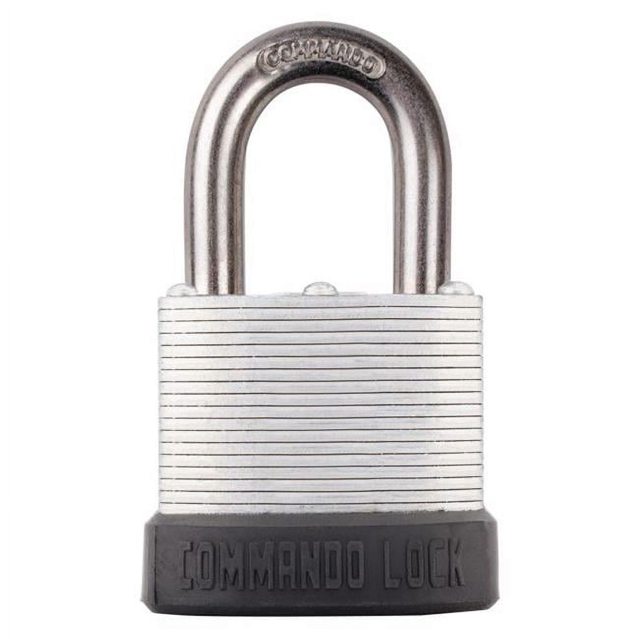 Commando Lock 5037311 1.75 x 3 x 1 in. Laminated Steel Dual Ball ...