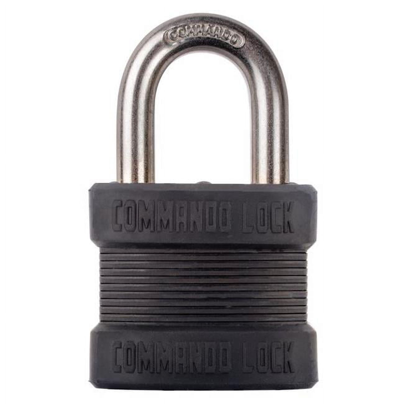 Commando Lock 5037312 1.75 x 3 x 1 in. Laminated Steel Dual Ball ...