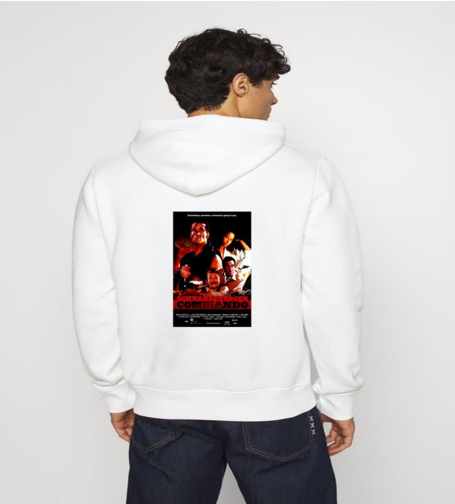 Commando - Movie Poster Inspired Unisex Black Hoodie , for men & women, up to size 5XL ...