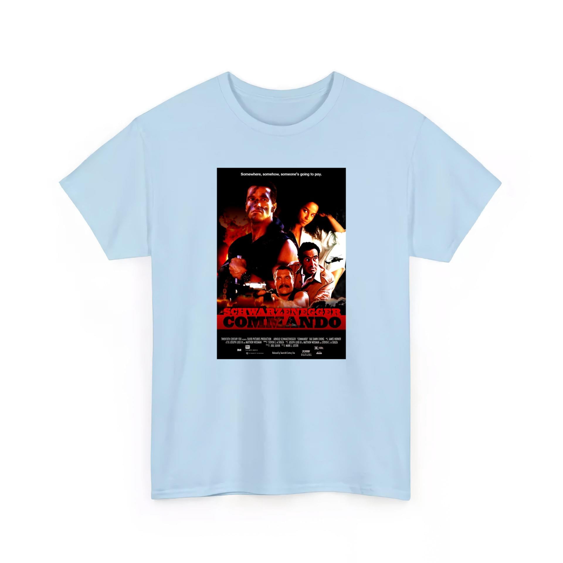 Commando - Movie Poster Inspired Unisex Black T-Shirt-TH40718 - Walmart.com