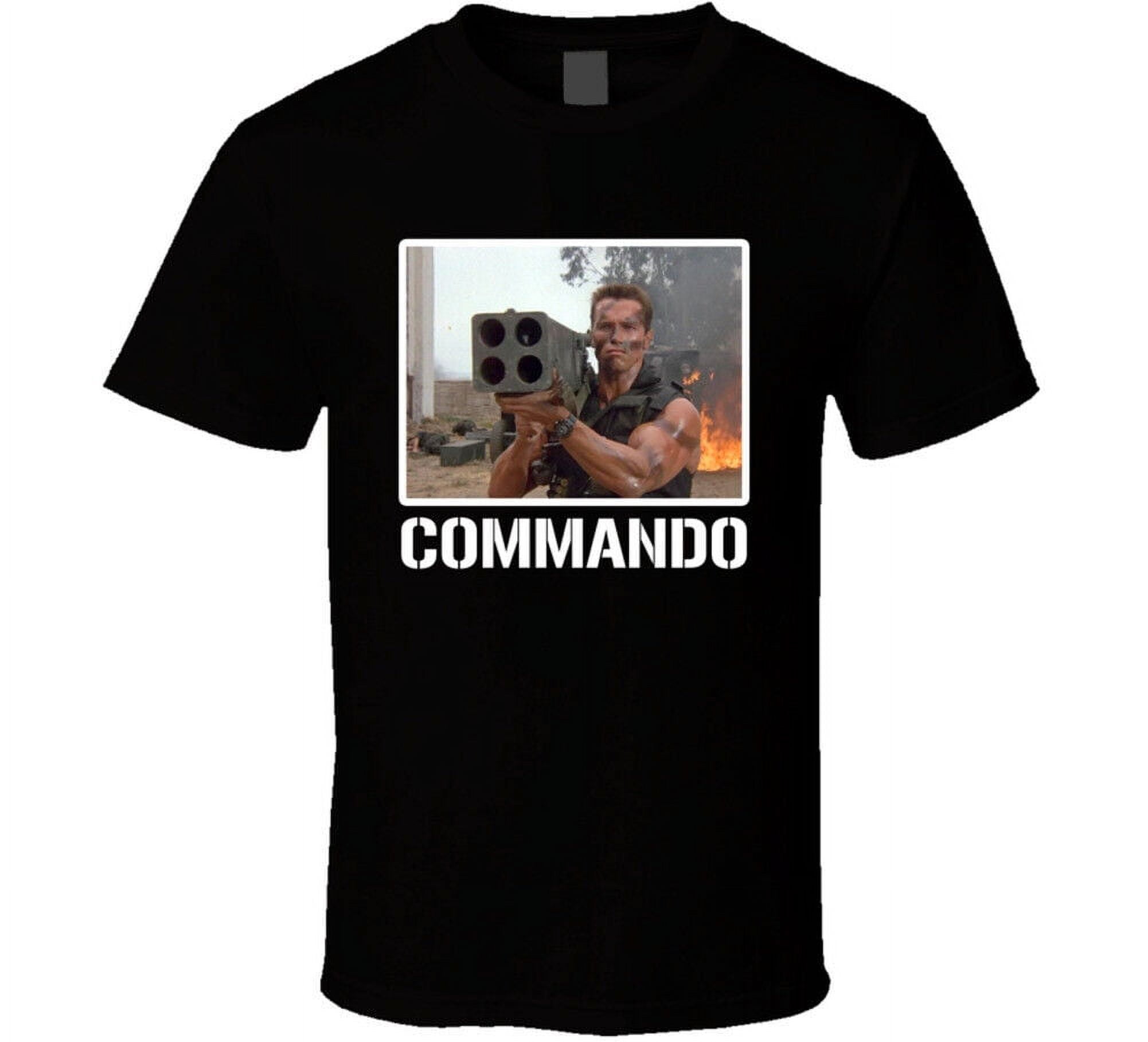 Commando Schwarzenegger 80s Action Movie Fan T Shirt - Walmart.com