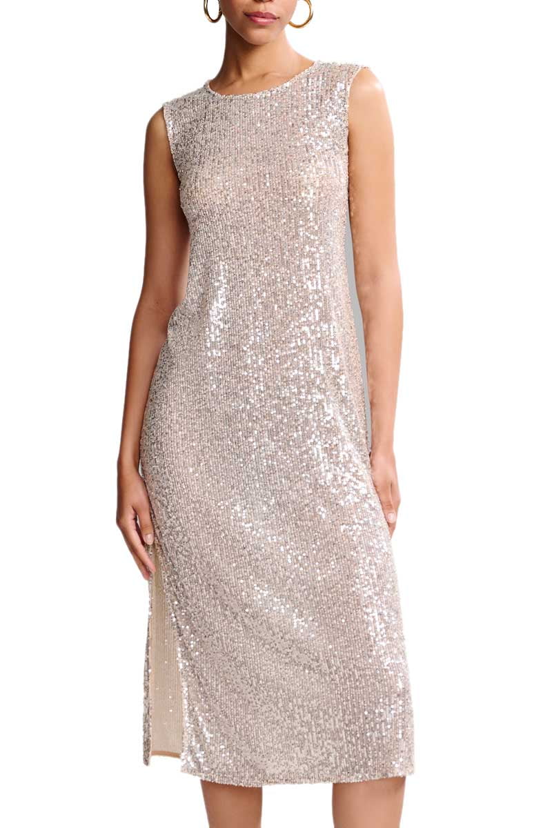 Commando Sequin Mesh Midi Dress SEQ304 - Walmart.com