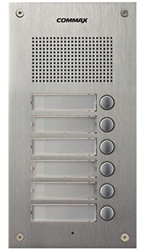 Commax 6-Button Audio Intercom Lobby Panel for 6-Apartment Building ...