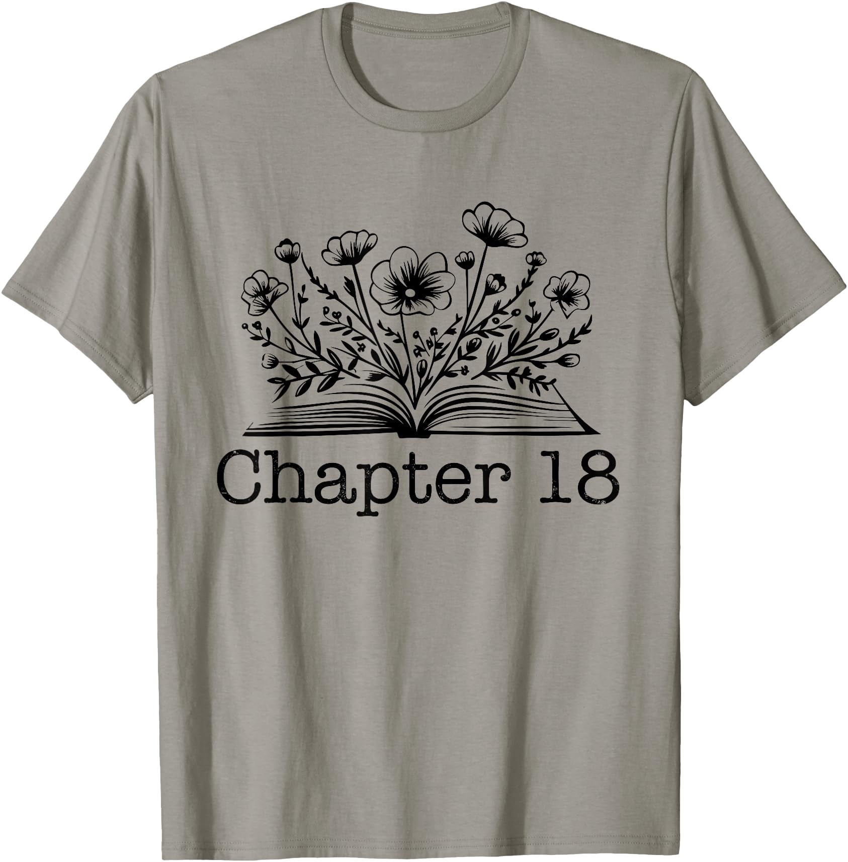 Commemorative 18th Birthday Reading Book Lover T-Shirt - Chapter 18 ...