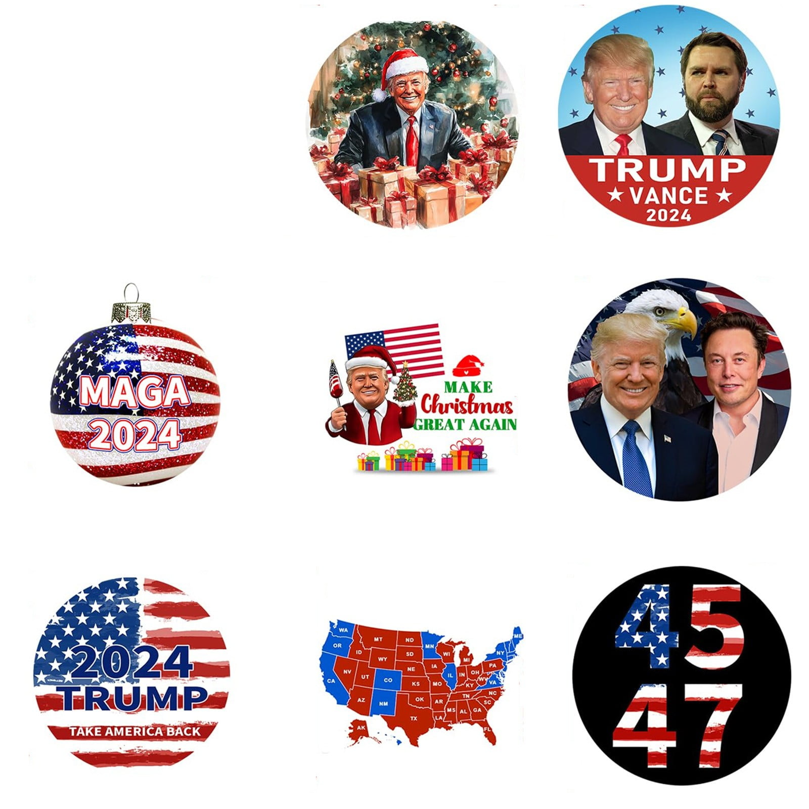 Commemorative 2024 US Election Ornament, Personalized Acrylic US State ...