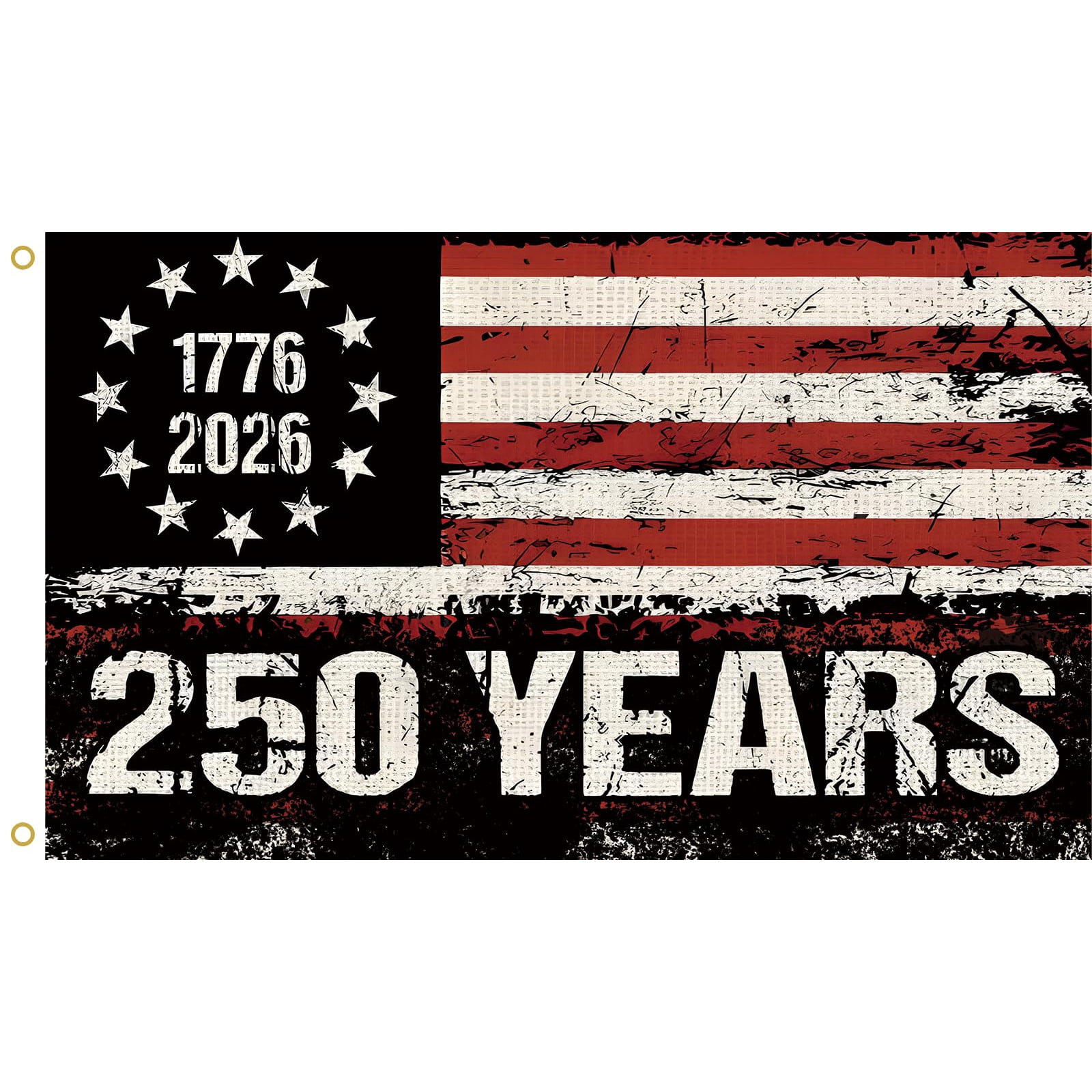 Commemorative 250 Years 1776 2026 Flag Durable Polyester Fabric with ...