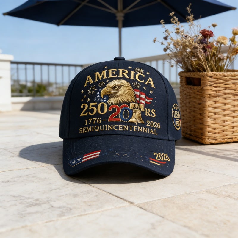 Commemorative 250th New Year Celebration Cap Milestone Lettering ...