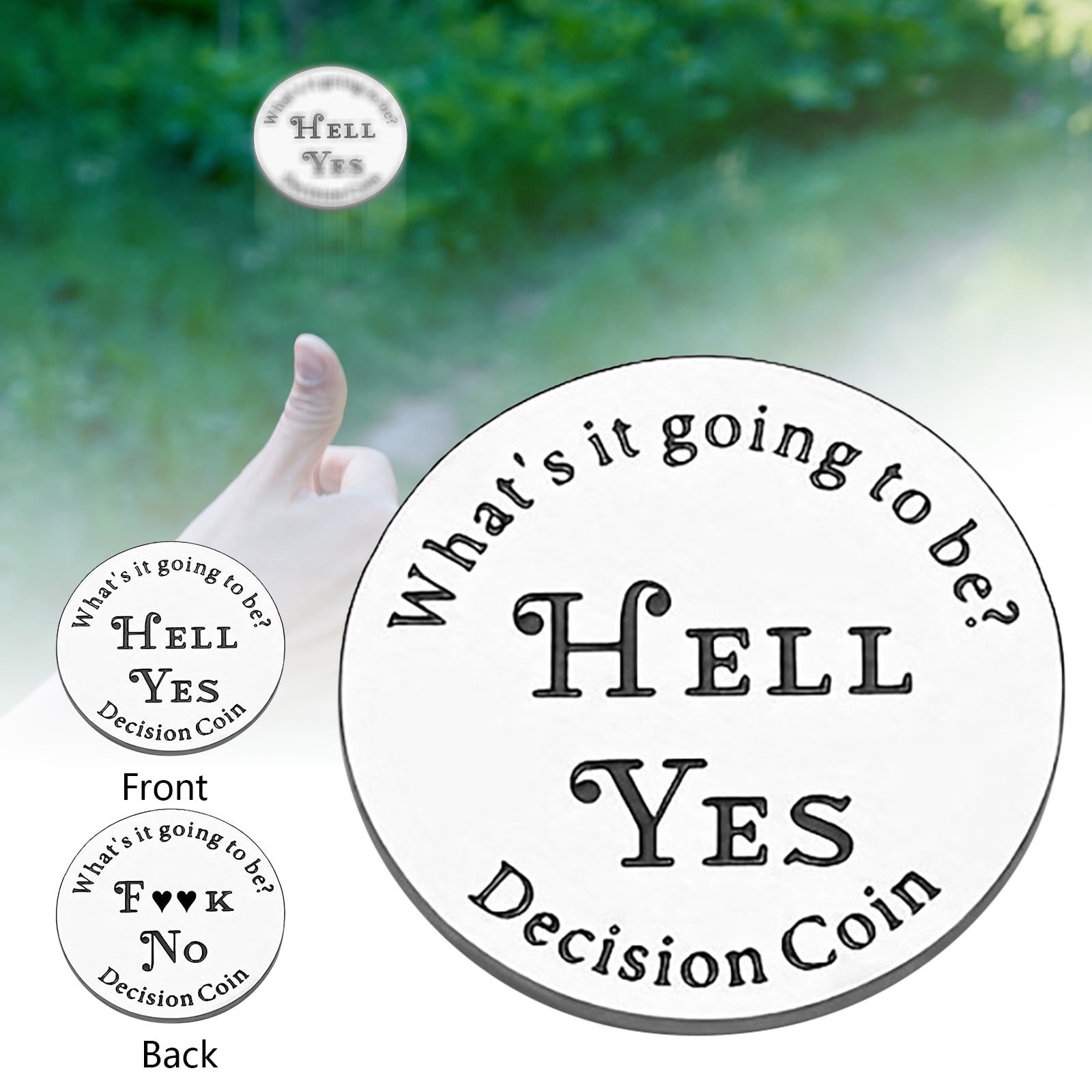 Commemorative Decision Yes No Flip Choice Maker for Couples Anniversary ...