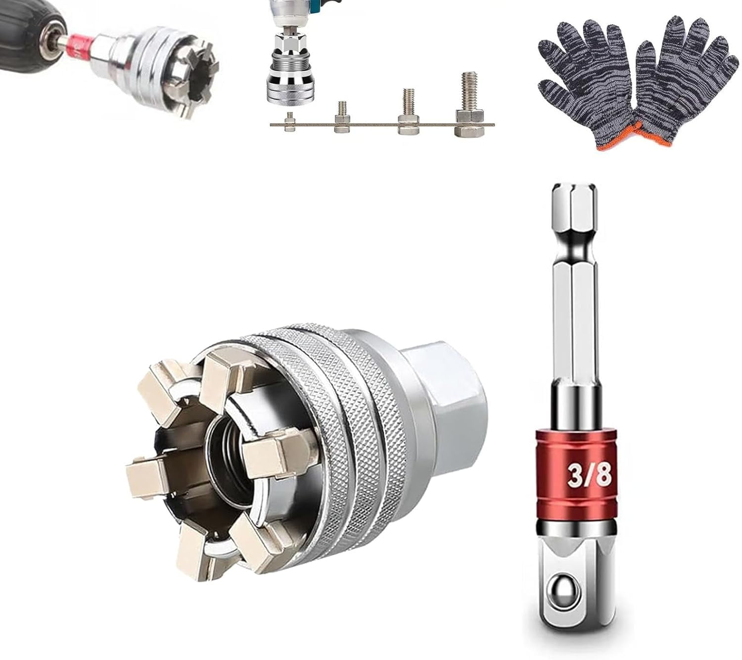 Commencu Multi-Function Universal Socket Wrench Tool - Universal Maintenance Tool, 10mm-19mm ...