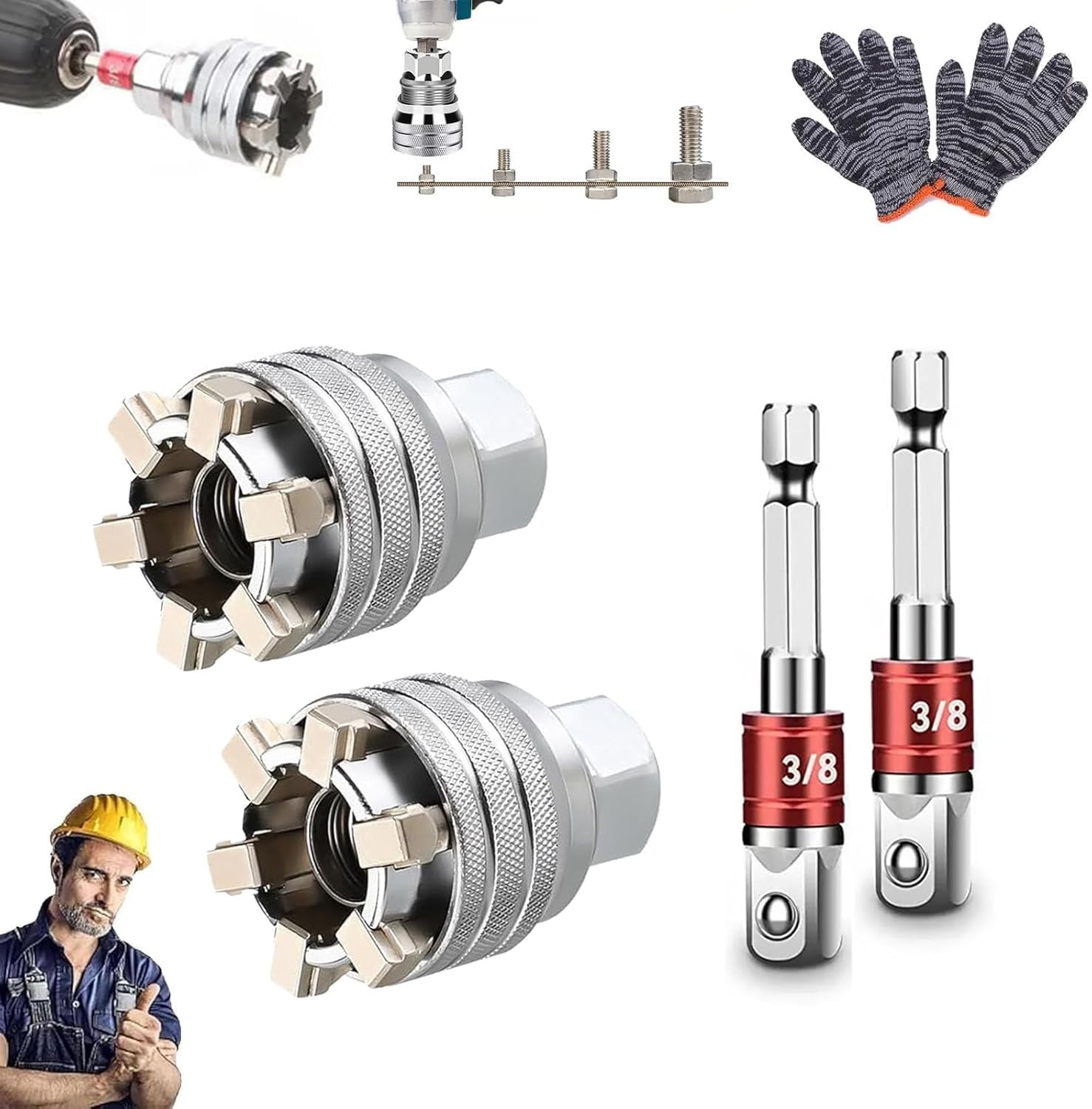 Commencu Multi-Function Universal Socket Wrench Tool - Universal Maintenance Tool, 10mm-19mm ...